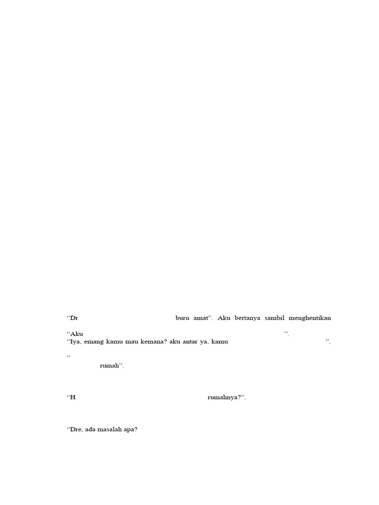 Kenangan Persahabatan di Rintik Hujan | PDF