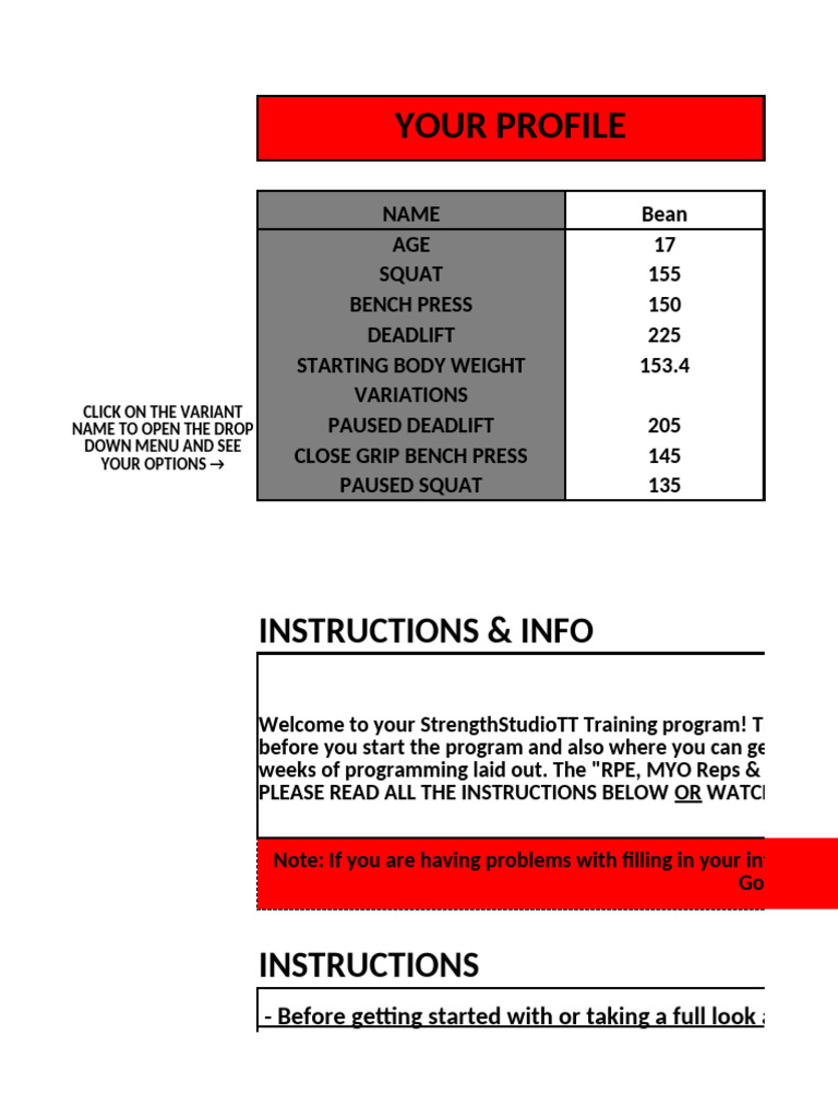 SSTT 10 Week Powerbuilding Vol. 1 M57xuv | PDF | Weight Training | Management Of Obesity