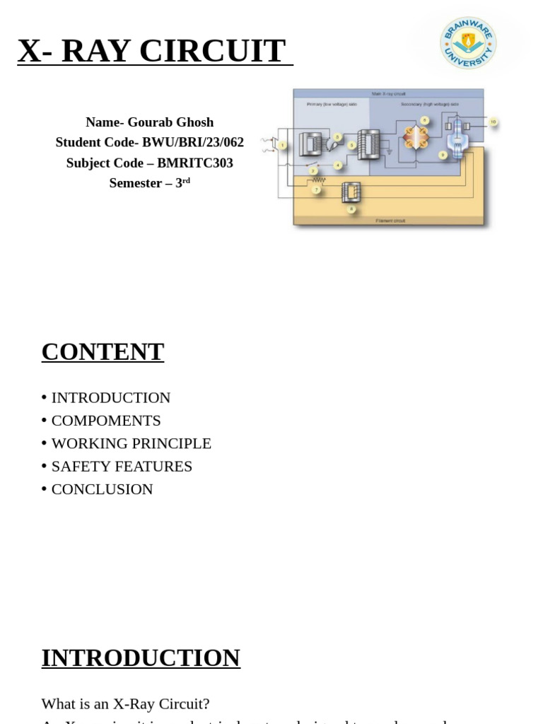 X-Ray Circuit J Gourab Ghosh j062 | PDF | Rectifier | Vacuum Tube