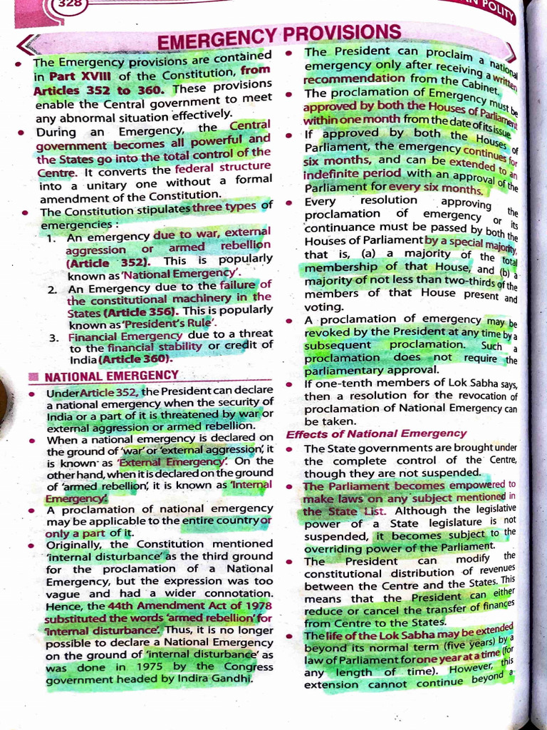 Emergency Provisions | PDF | State Of Emergency | Political Law