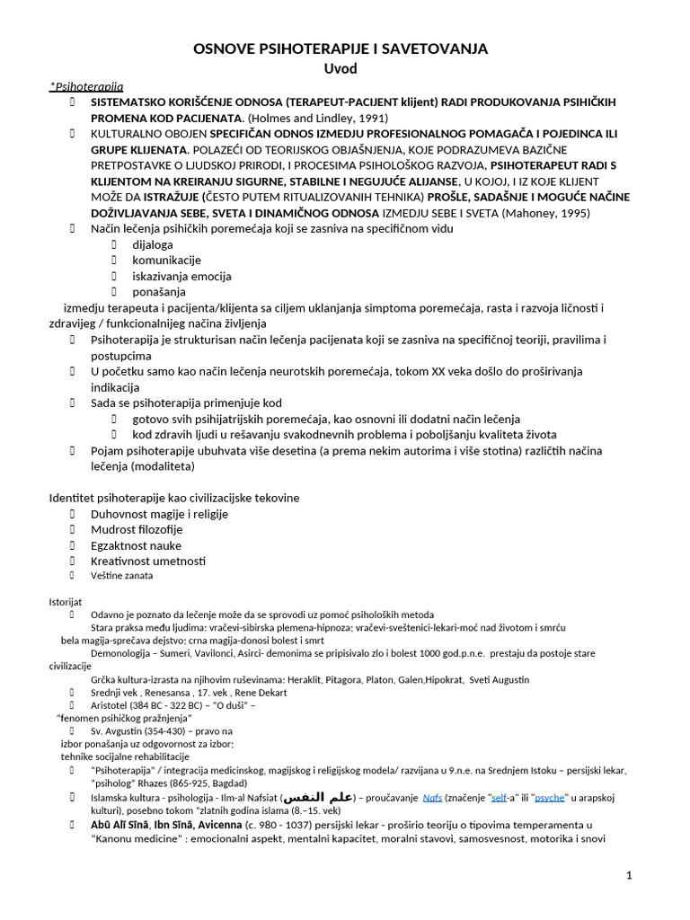 Osnove Psihodijagnostike I Savetovanja FMK ISPIT | PDF