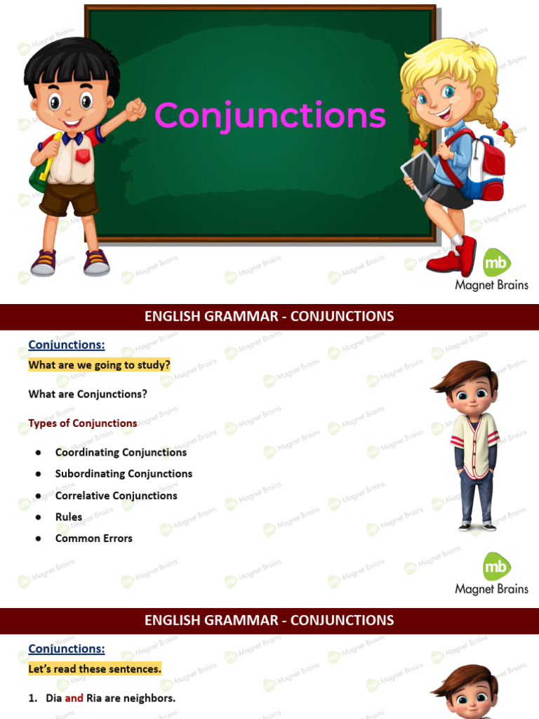 Understanding Conjunctions in English Grammar | PDF | English Grammar | Phrase