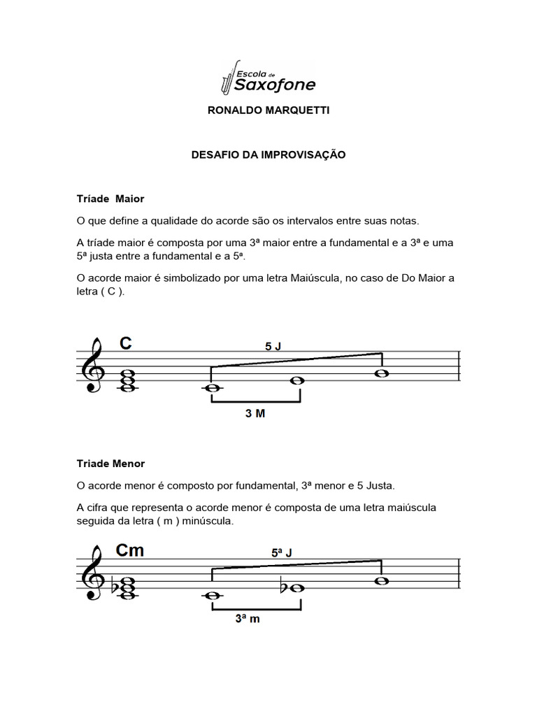 Triade maior e Menor | PDF