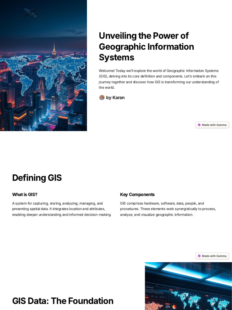 Unveiling the Power of Geographic Information Systems | PDF ... Unveiling the Power of Geographic Information Systems | PDF ...