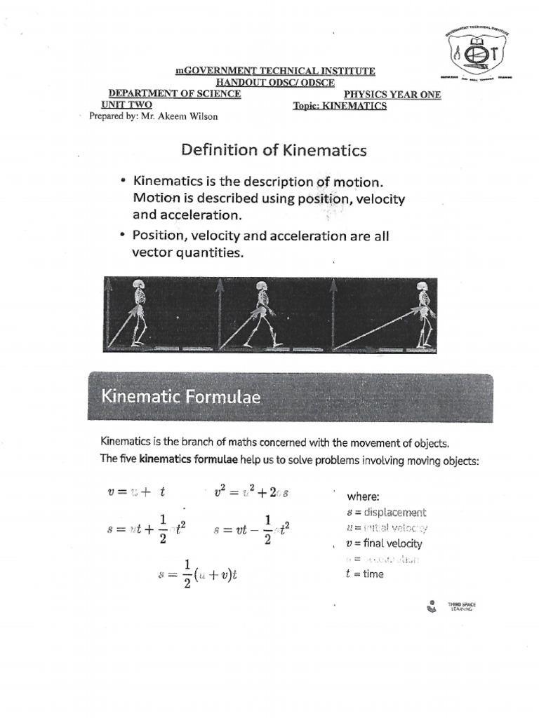 Physics Handout Unit 2 | PDF