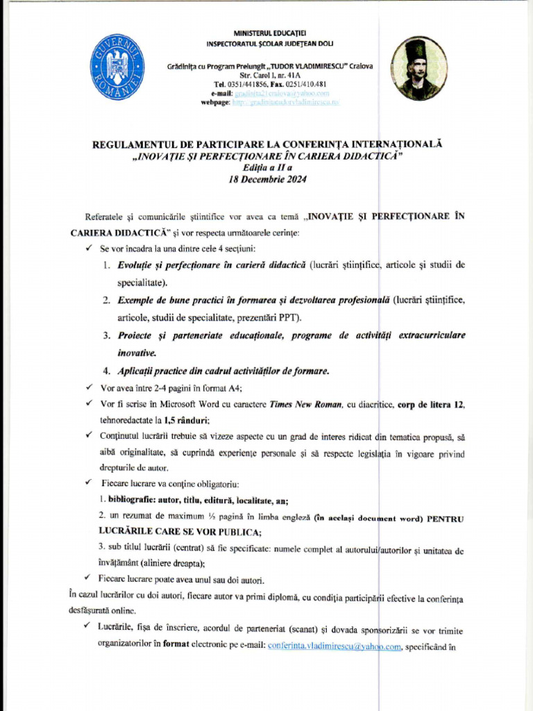 Regulament Participare | PDF