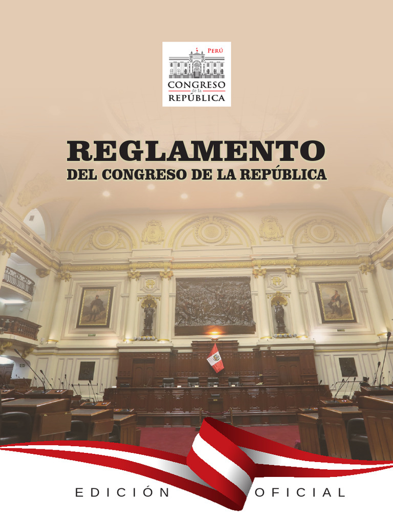 Reglamento del Congreso 2023 | PDF | Inmunidad parlamentaria | Regulación