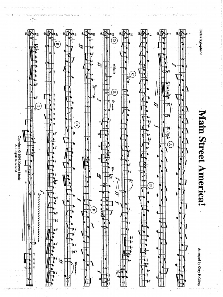 Main Street America Score Percussion | PDF