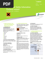 MSDS of Common Cements - Jan 2024 | PDF | Cement | Dermatitis