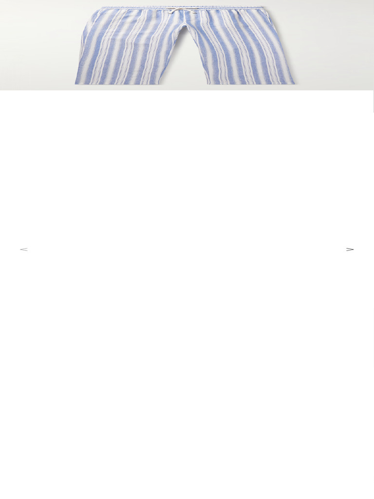 LORO PIANA Heirai Straight-Leg Striped Linen Drawstring Trousers For Men MR PORTER | PDF