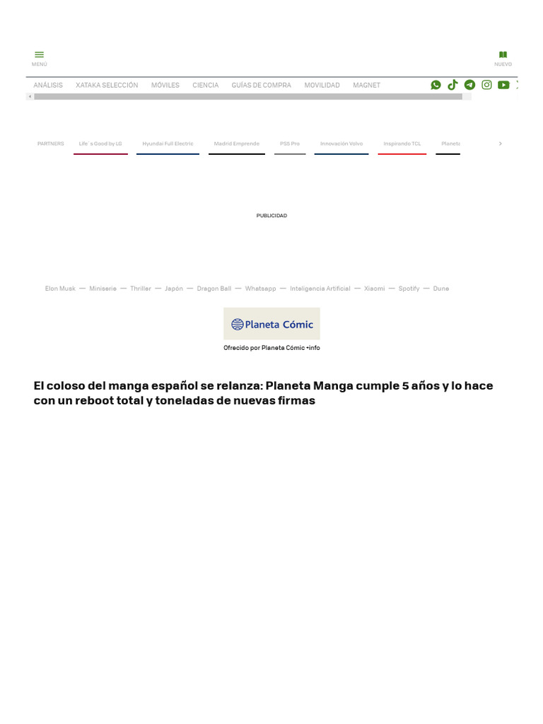 El Coloso Del Manga Español Se Relanza - Planeta Manga Cumple 5 Años y Lo Hace Con Un Reboot ...