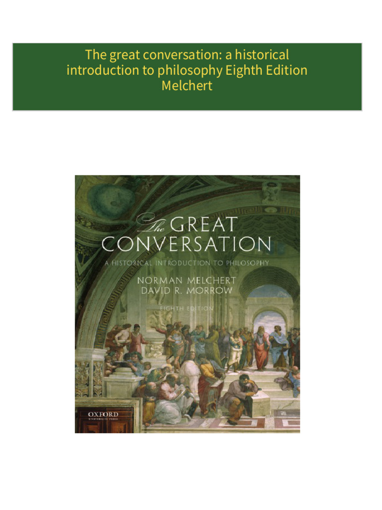 Download Ebooks File The Great Conversation A Historical Introduction