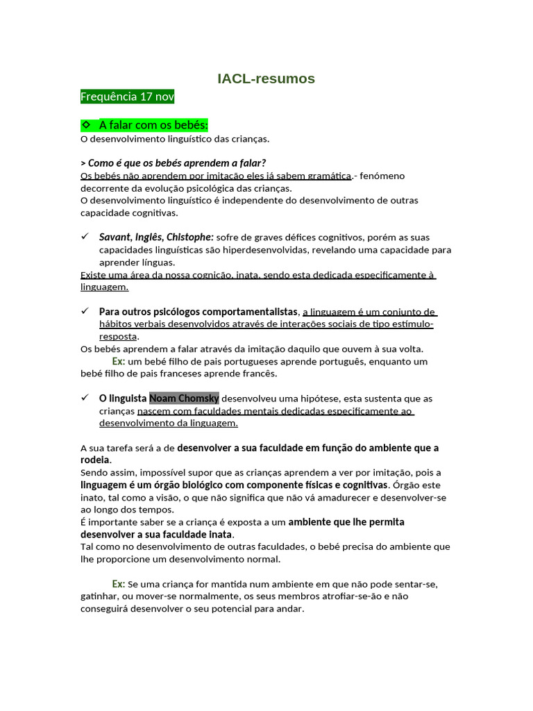 IACL- resumos | PDF | Linguística | Comportamento
