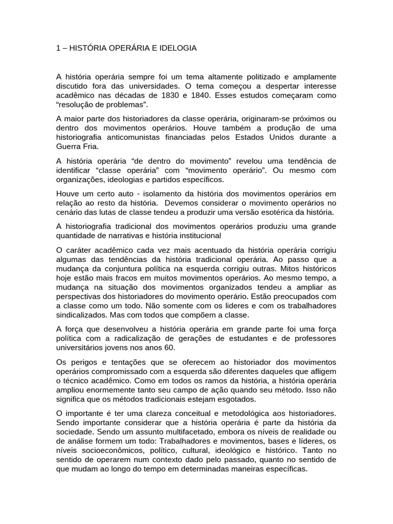 Resumo Completo Do Capítulo 1 Ao Capítulo 6 | PDF | Socialismo | Capitalismo