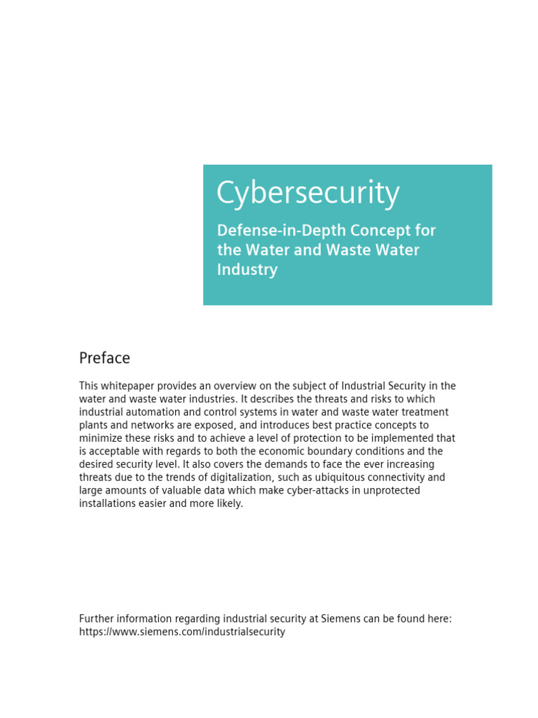 002 109780322_Water_Cybersecurity_Whitepaper_EN.pdf#page=7 | PDF | Computer Security | Security