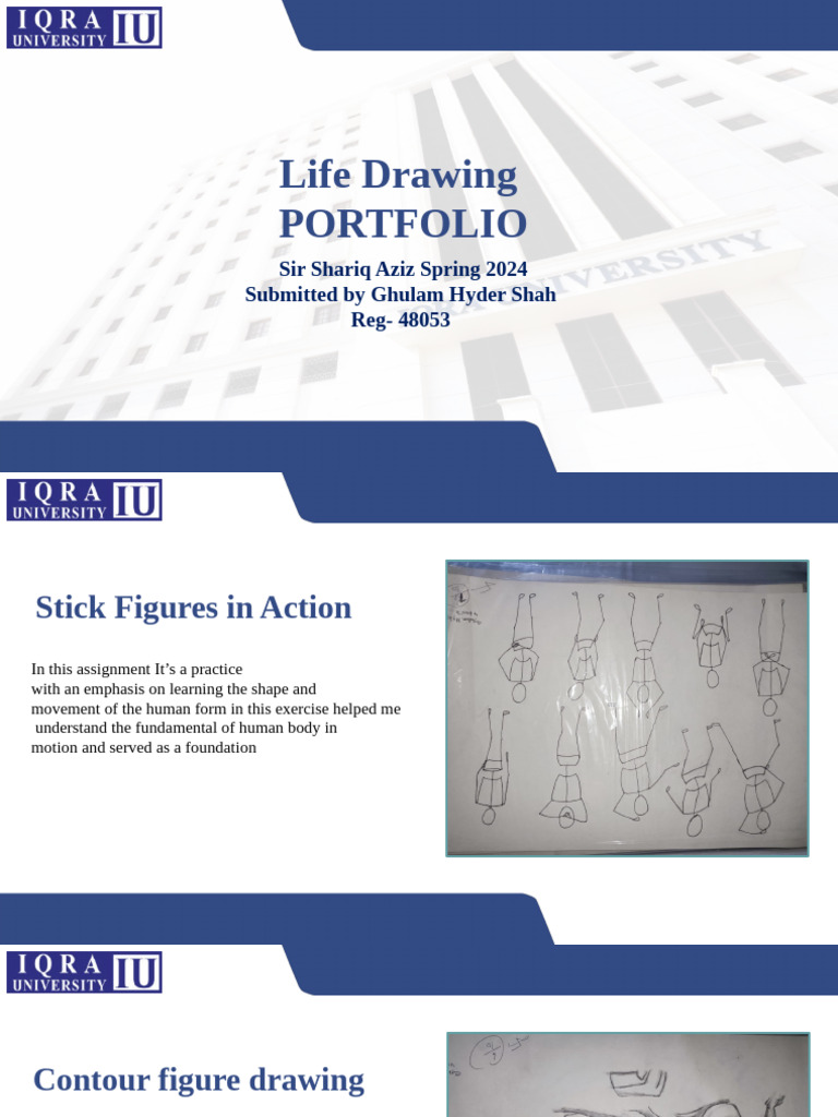 Life Drawing Portfolio | PDF | Drawing | Figure Drawing