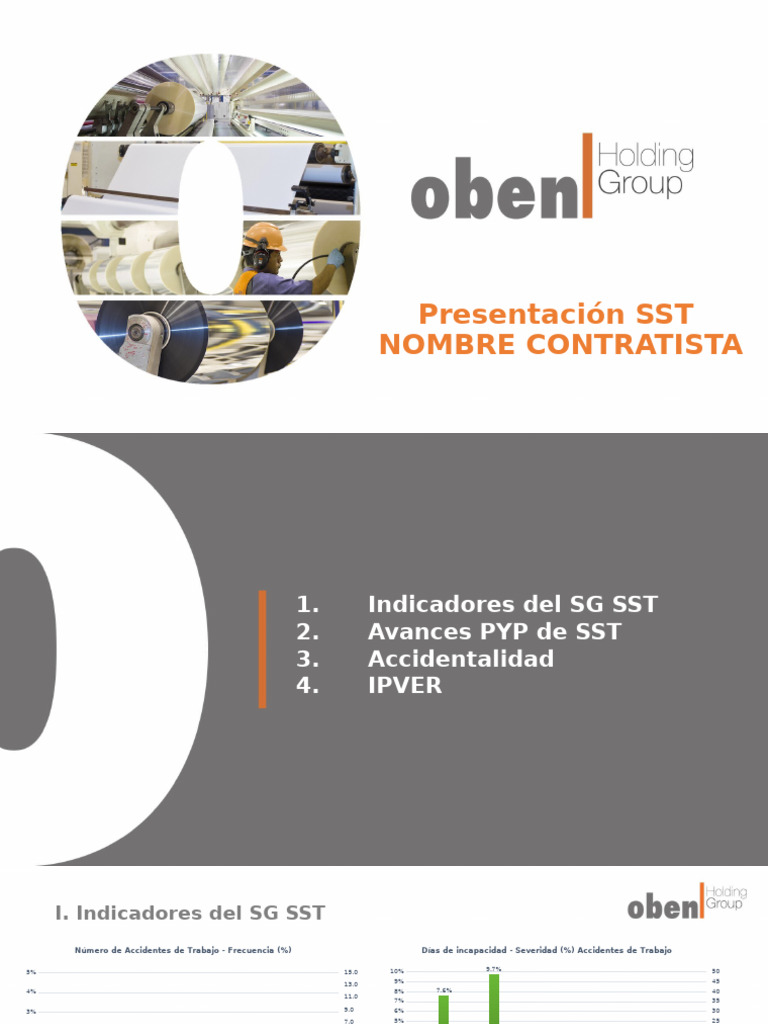 Presentación SST NOMBRE CONTRATISTA | PDF