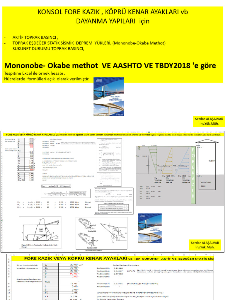Mononobe Okabe Toprak Basınçları | PDF