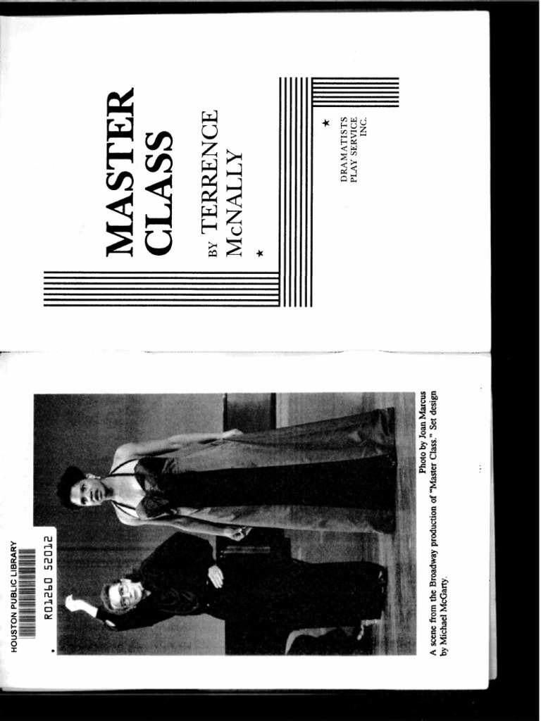 Pdfcoffee.com Mcnally Terrence Master Class 1996 PDF Free | PDF