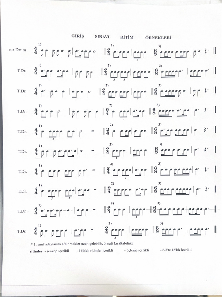 Ritm MSSF Hazırlık | PDF