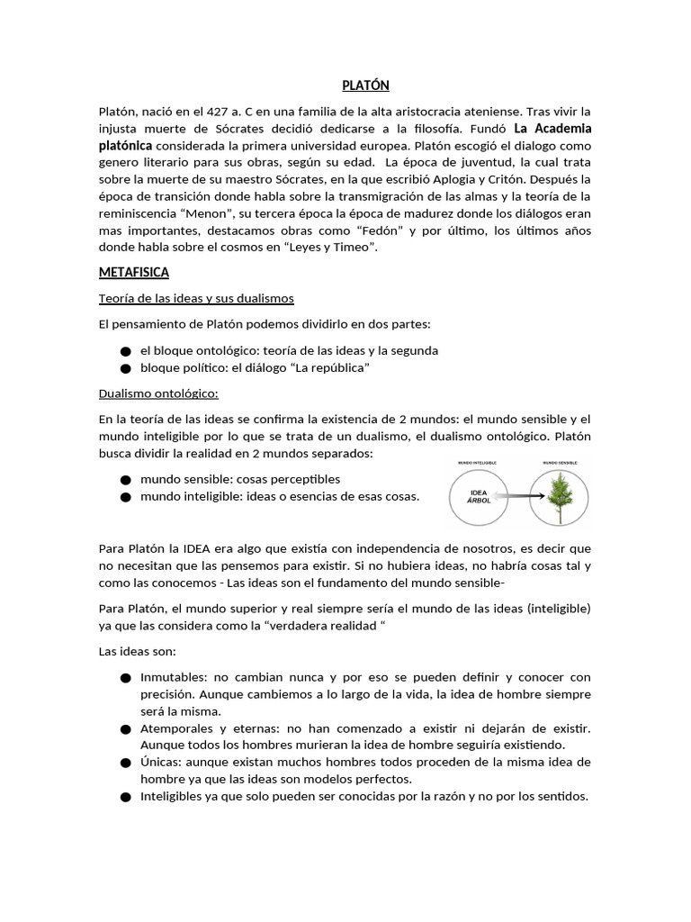 Platon EVAU Enviar | PDF | Platón | Alma