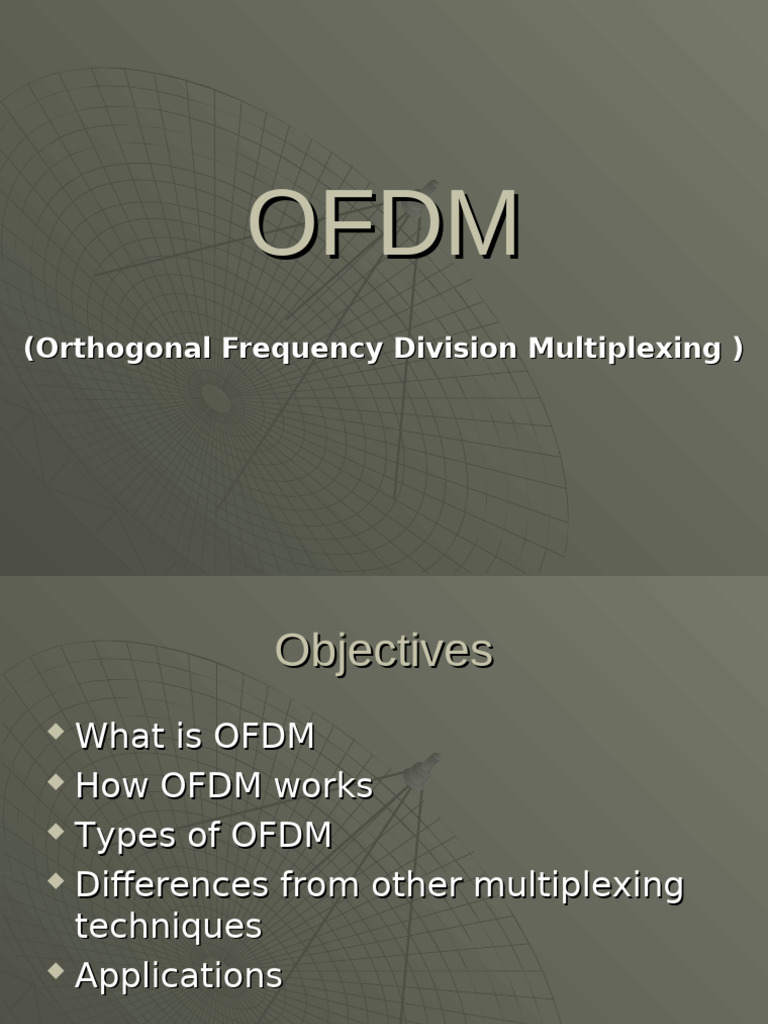 Ofdm | PDF | Orthogonal Frequency Division Multiplexing | Multiplexing