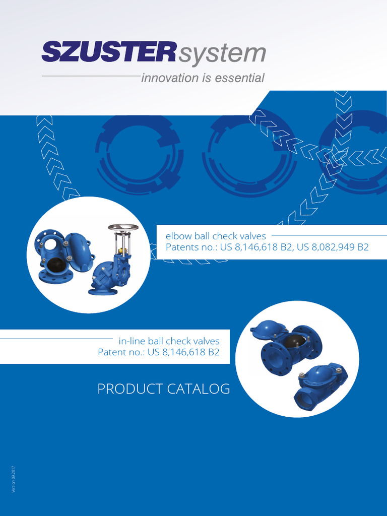 SZUSTERsystem Check Valves Catalog | PDF | Pumping Station | Valve