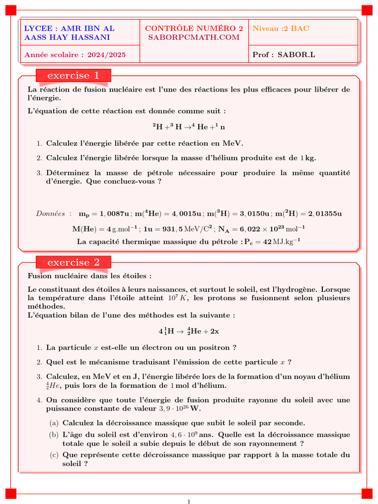 ++ 2bac | PDF | Acide chlorhydrique | Ph