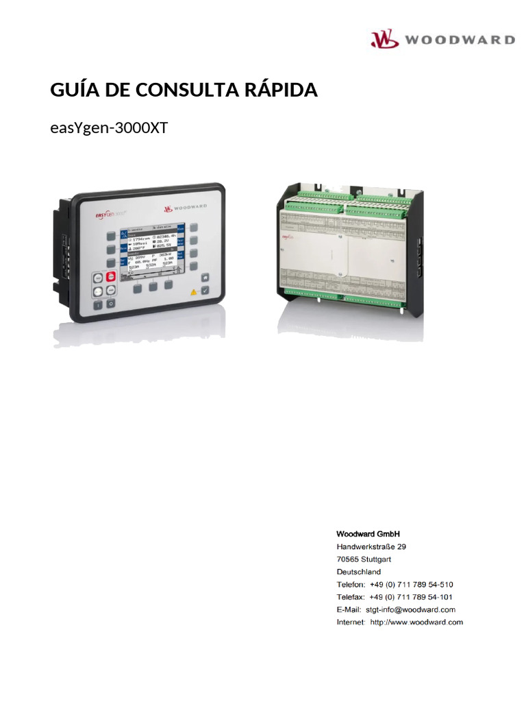 Guía Rápida easYgen-3000XT | PDF | Generador eléctrico | USB