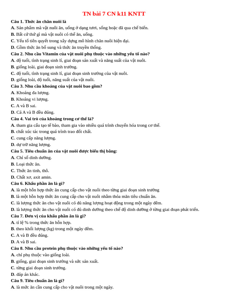 TN Bài 7 Gui HS CN k11 KNTT | PDF