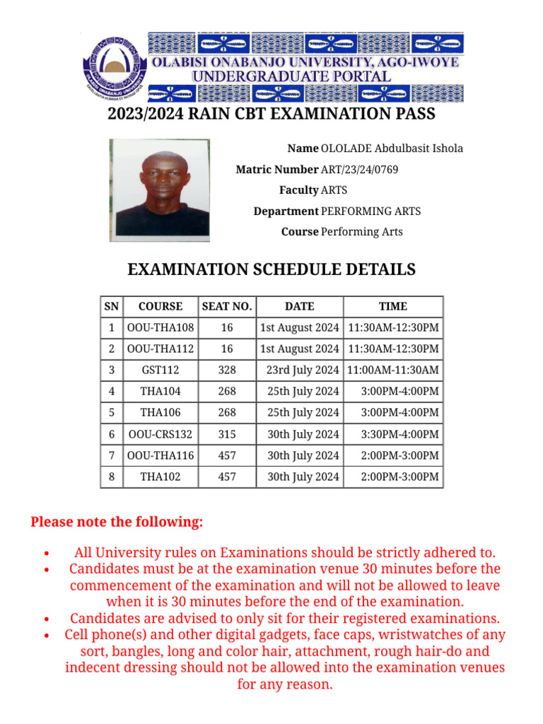 Examination Pass | PDF