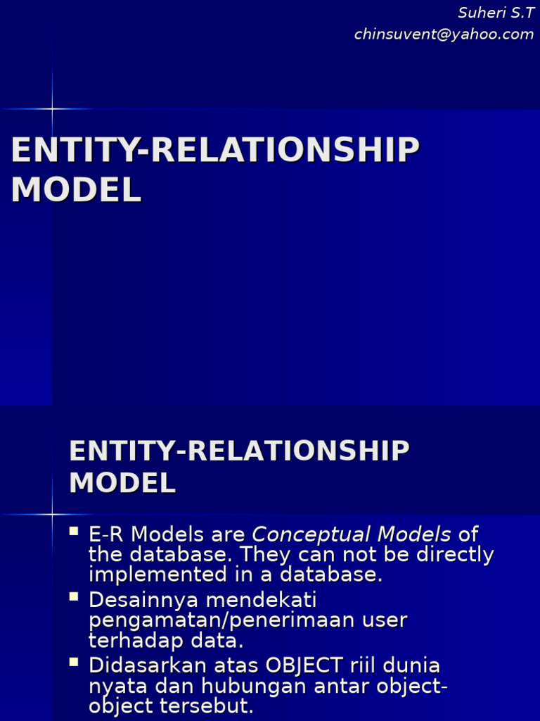 3 - Entity Relationship Model | PDF