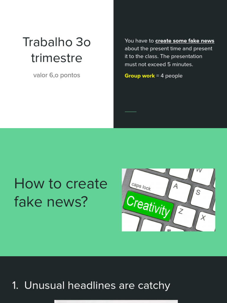 Creating Engaging Fake News for Class | PDF