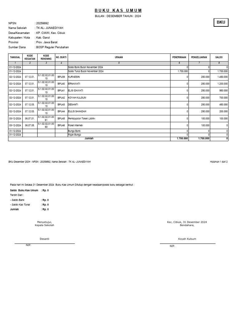 Bku-Desember 2024 | PDF