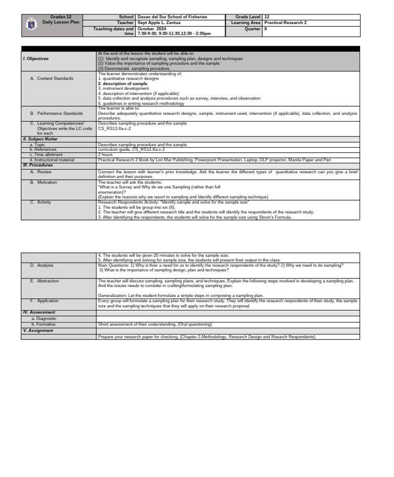 DLP_Sampling | PDF | Learning | Sampling (Statistics)