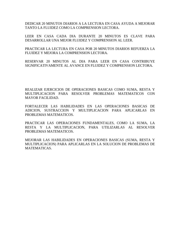 Dedicar 20 Minutos Diarios a La Lectura en Casa Ayuda a Mejorar Tanto ...