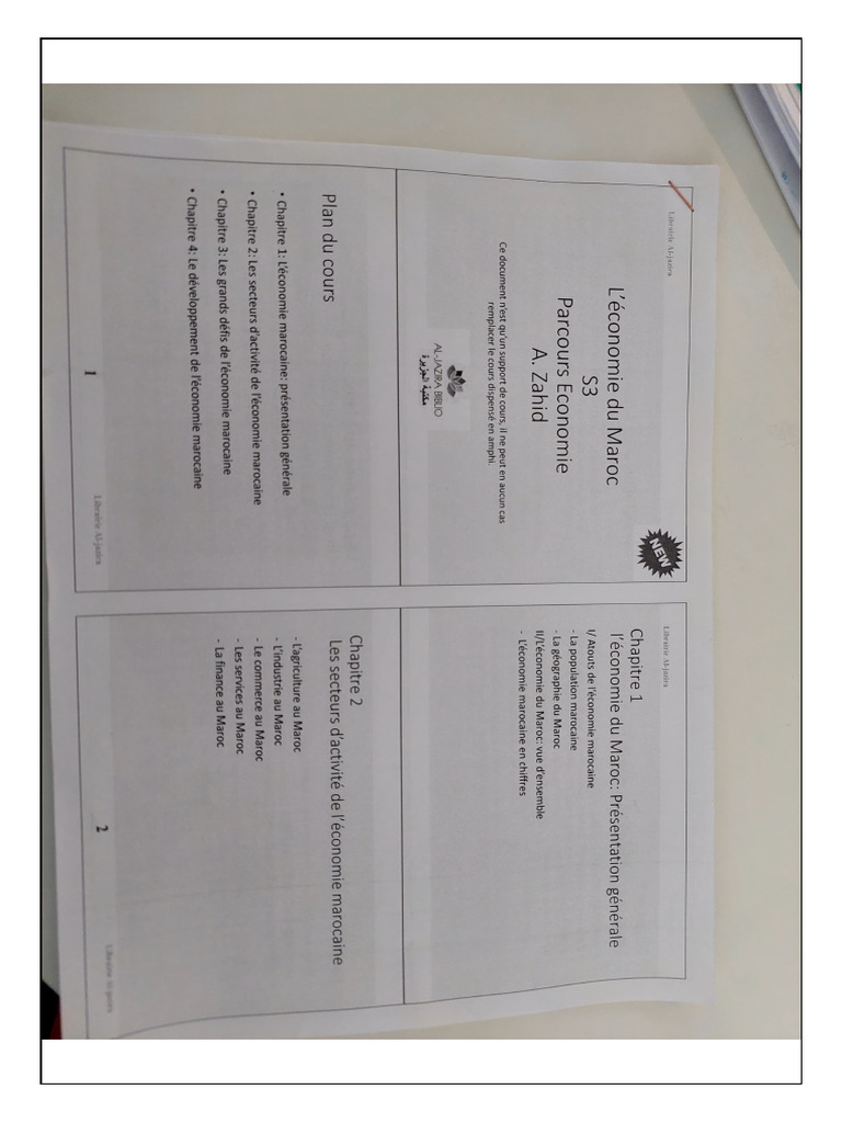 Économie Du Maroc S3.G01 | PDF