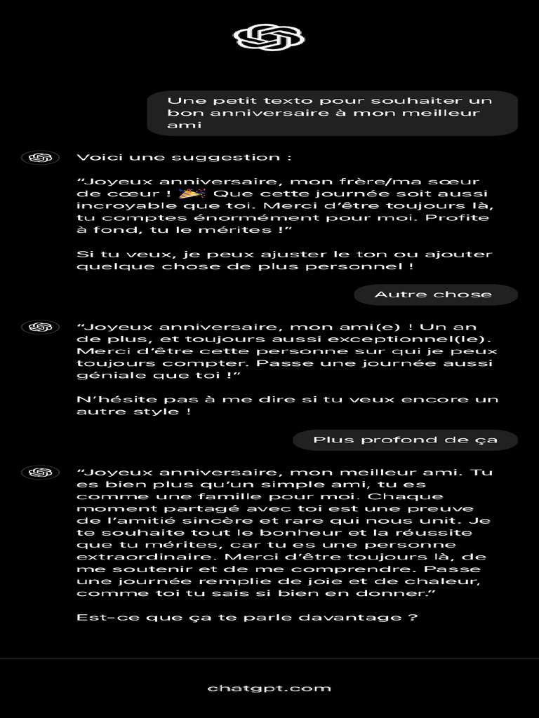 Texte Anniversaire Ami | PDF