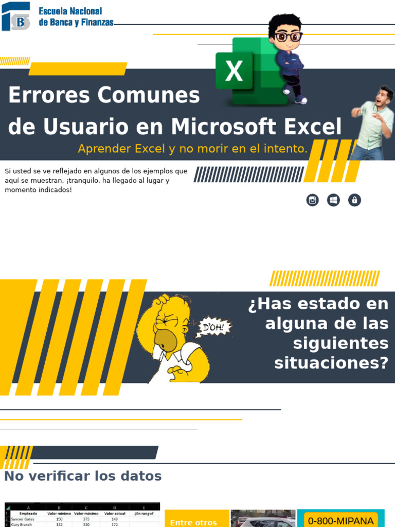 Errores Comunes Usando Excel | PDF | Microsoft Excel | Informática