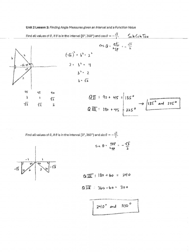 Lesson 3 filled out notes and homework answers | PDF