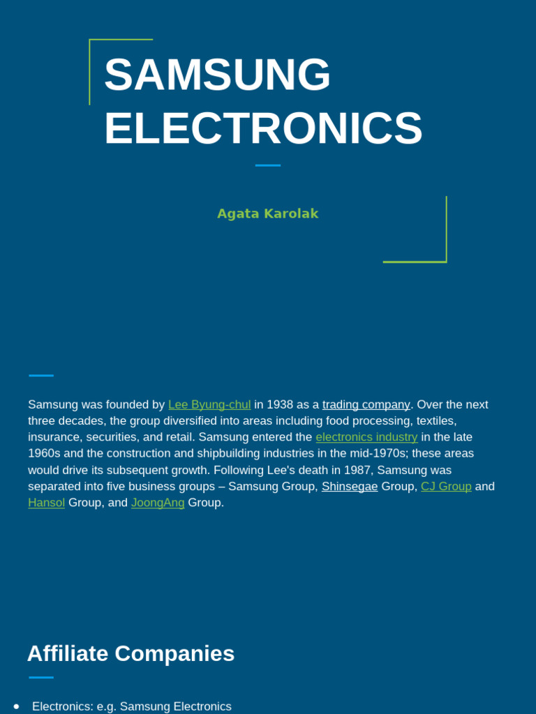 Samsung Electronics Sustainability 2018 | PDF | Samsung | Business