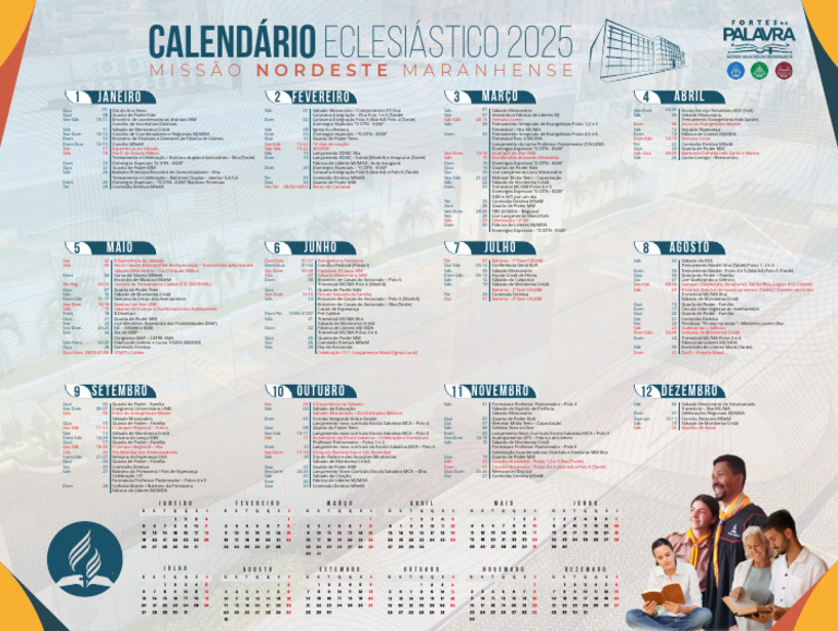 Calendário IASD 2025: Eventos e Atividades | PDF | Religiões abraâmicas