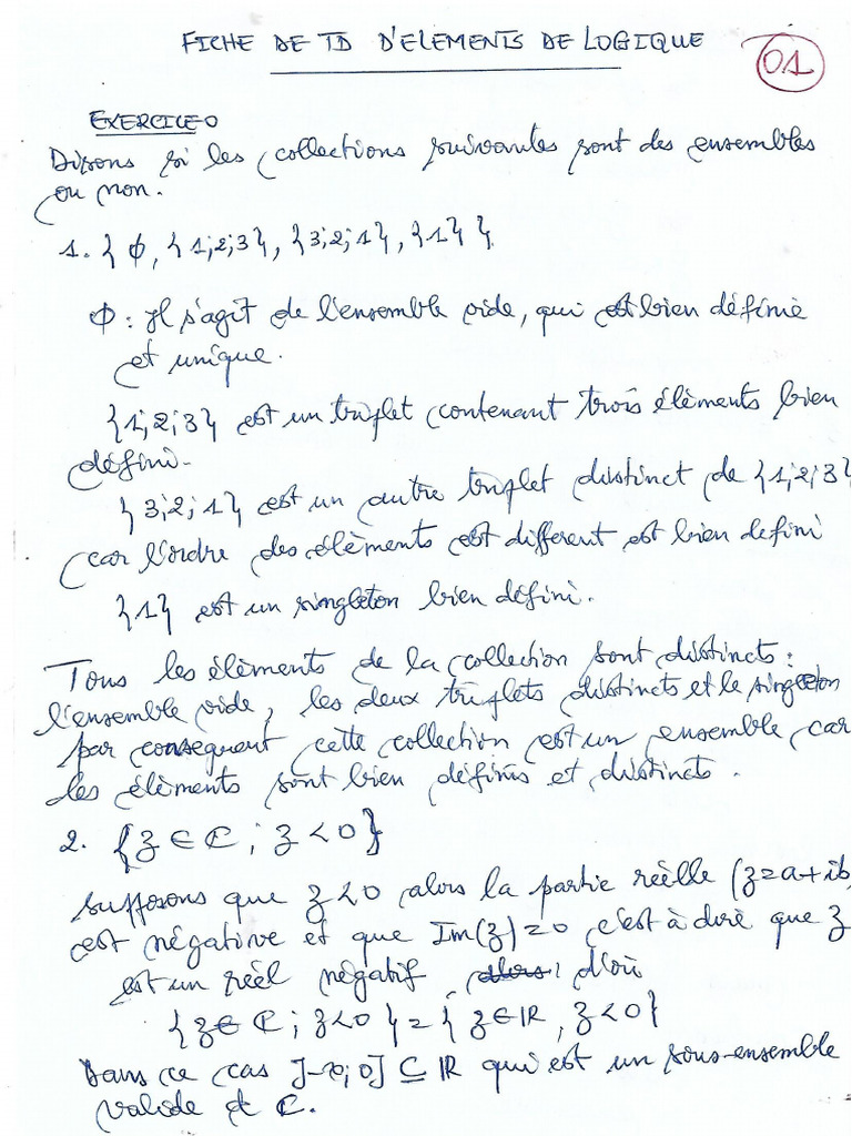 Correction TD Logique | PDF