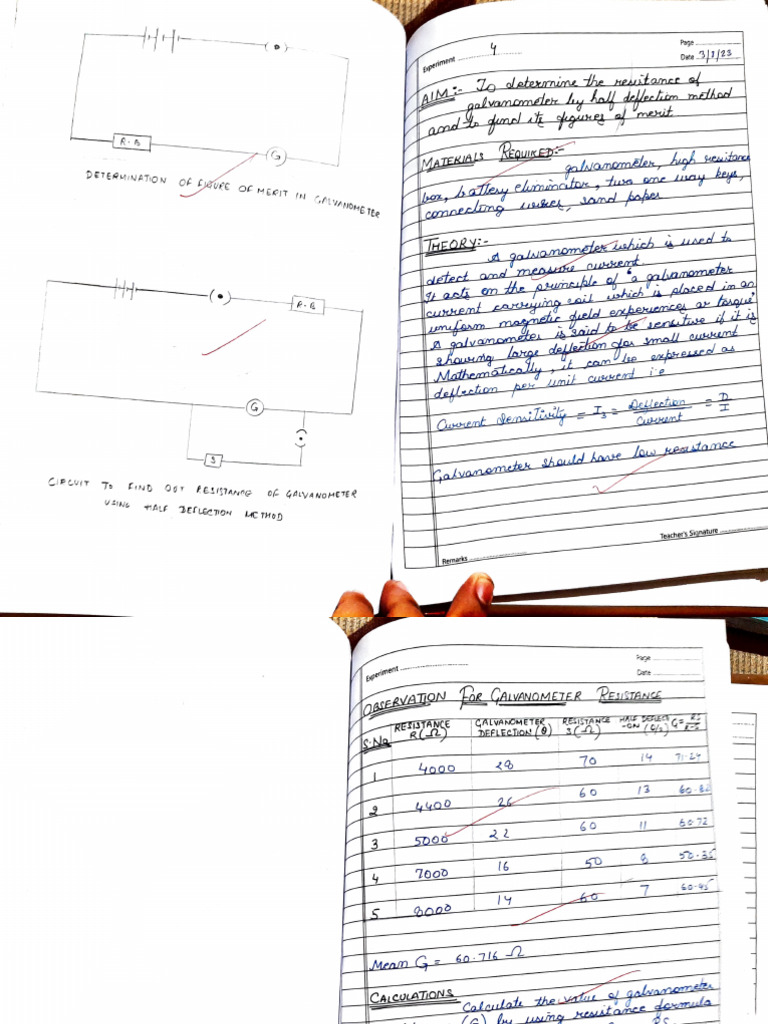 Deflection Measurement in Galvanometers | PDF | Electromagnetism ...