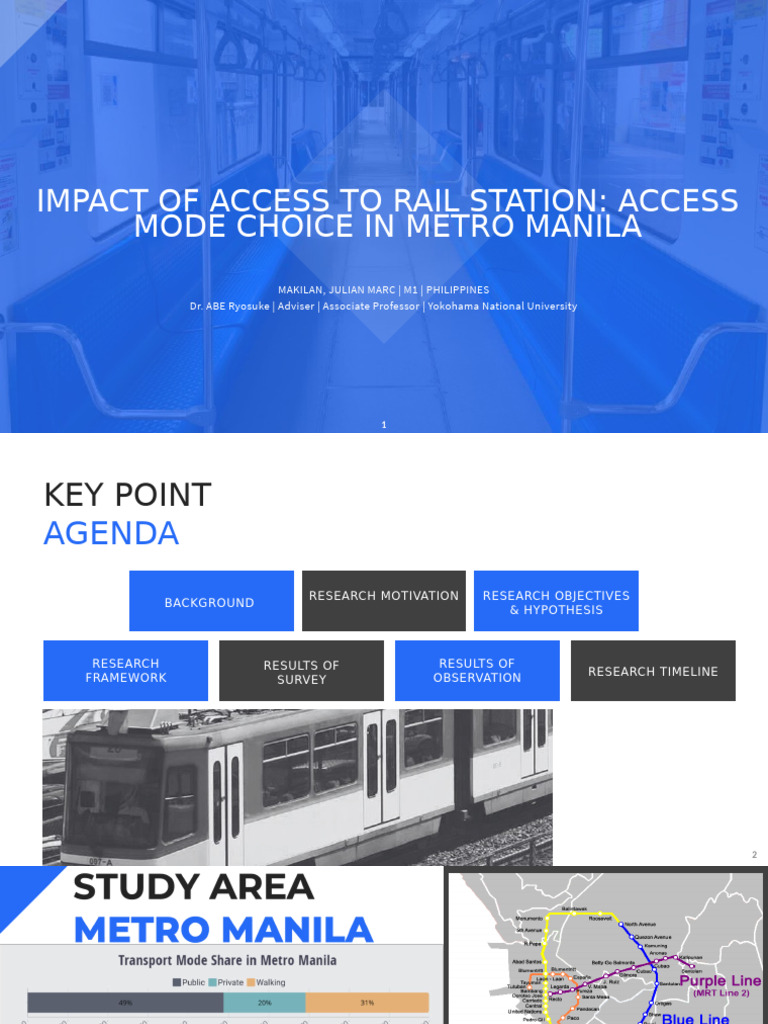68th JSCE Research Planning Conference - Makilan | PDF | Rail Transport | Transport