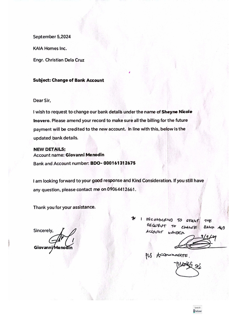 Snci request letter | PDF