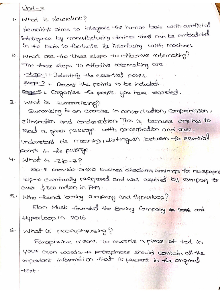 English Short Questions With Answers 2marks | PDF