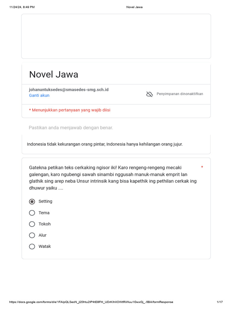 Novel Jawa Ril | PDF