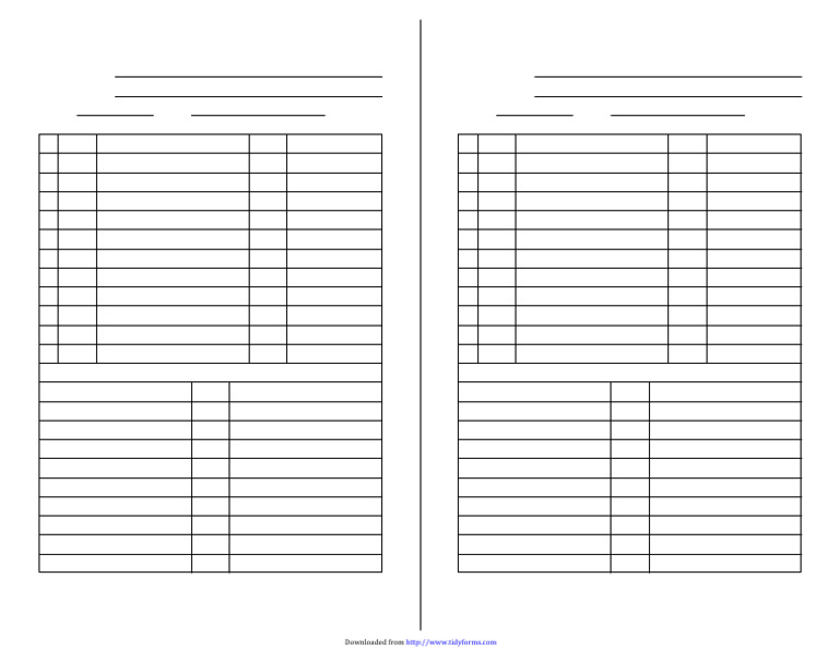 Baseball and Softball Lineup Card | PDF | Games Of Physical Skill ...