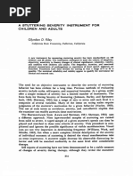 Fluency Severity Rating Scale Guide | PDF | Stuttering | Human ...